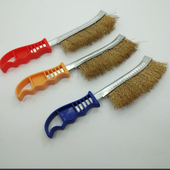 Jual Sikat Kawat Kuningan Model Gagang Sikat Baja Kuningan Bengkok ...