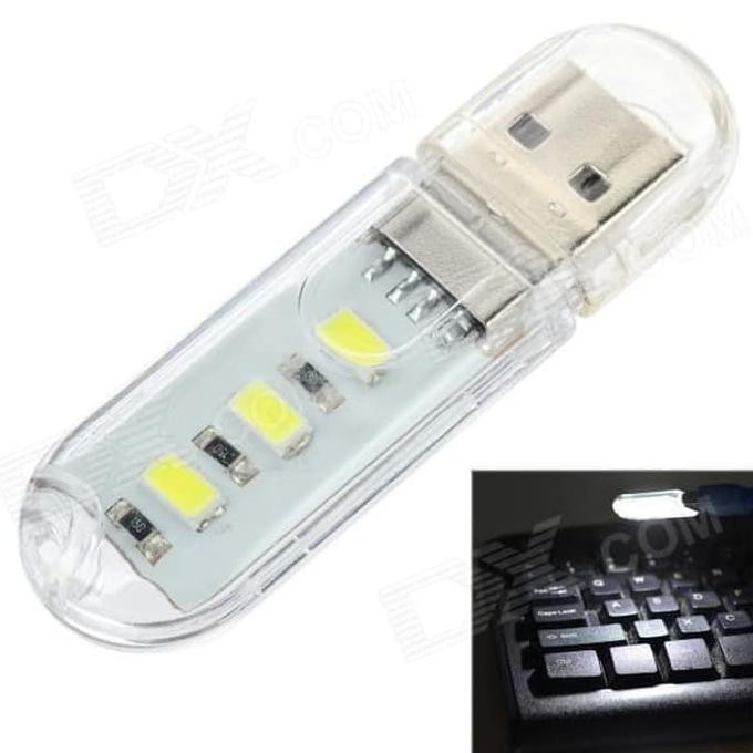 Jual Usb Led Light Lamp 3 Led Smd 5730 White For Laptop Mobile Power Dc 5V Dhtron92 Dijamin ...
