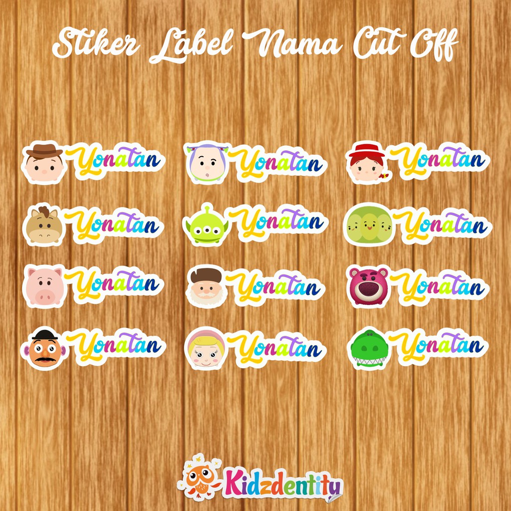 Jual STIKER NAMA CUT OFF TSUM-TSUM TOY STORY | Shopee Indonesia