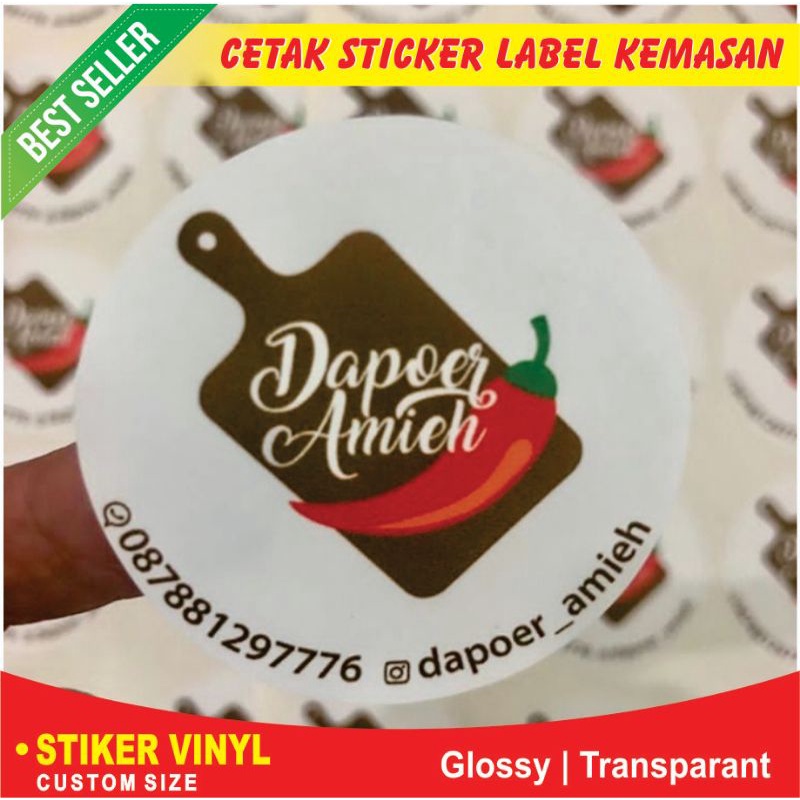 Jual Custom cetak stiker Label Kemasan / Merk Dagang | Shopee Indonesia