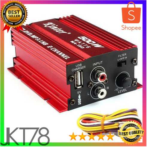 Jual Kinter Amplifier Speaker 2 channel 500W - MA150 | Shopee Indonesia