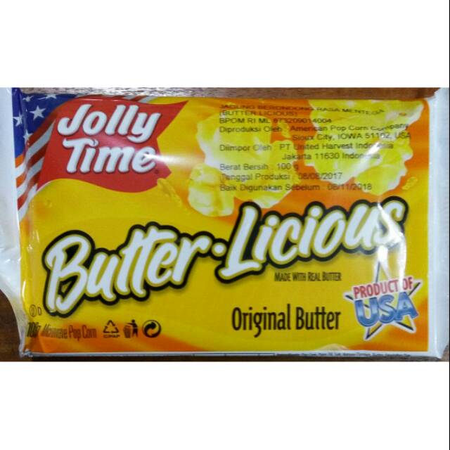 Jual [Promo] Popcorn Jolly Time "Butter-licious" | Shopee Indonesia