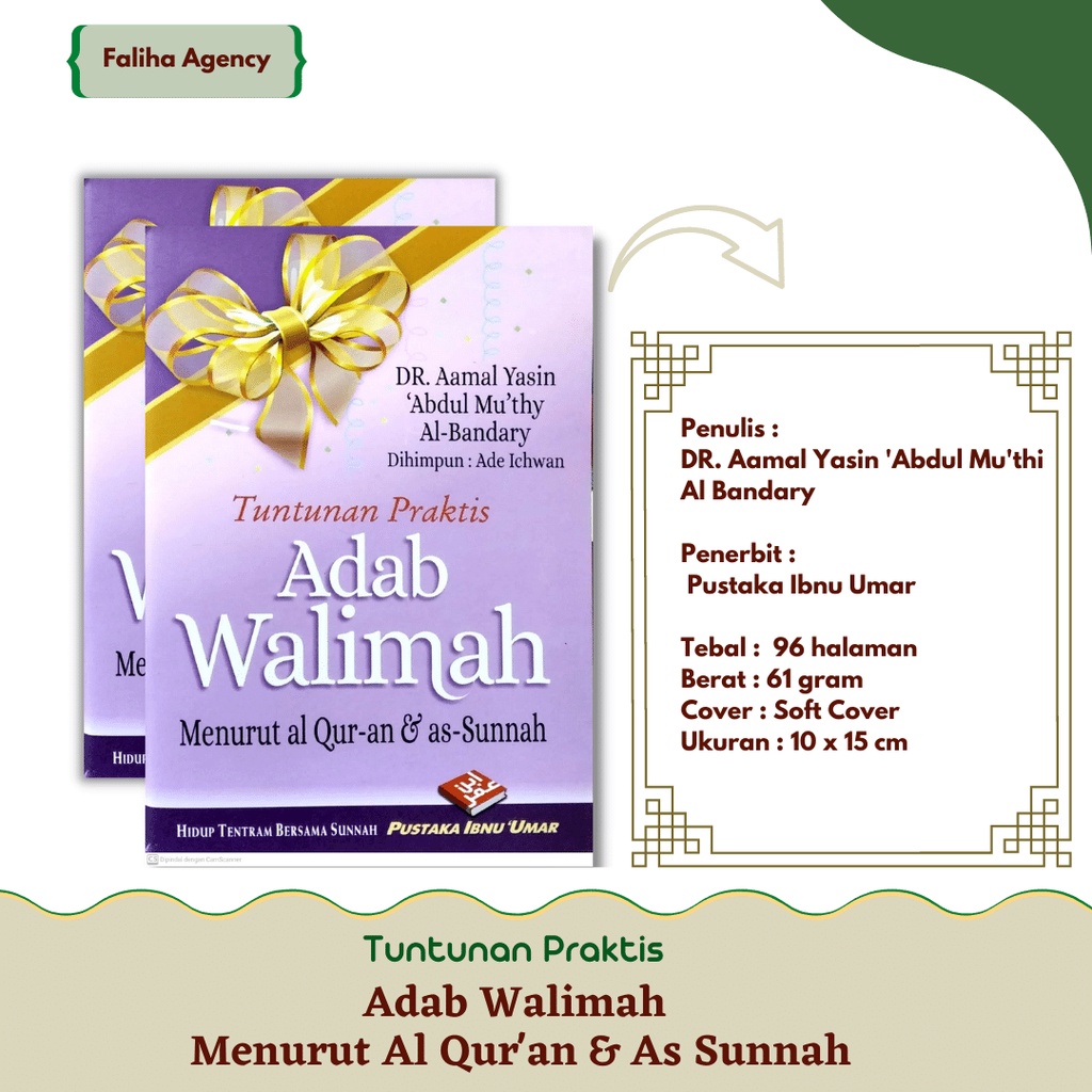 Jual Tuntunan Praktis Adab Walimah Menurut Al Quran dan As Sunnah ...