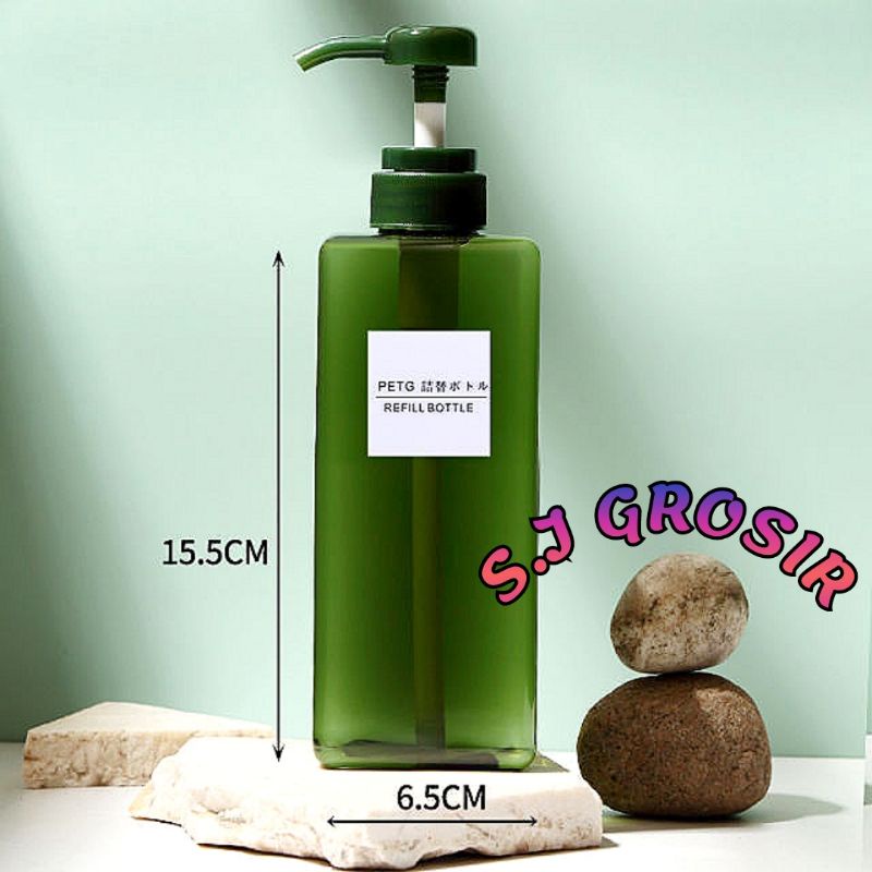 Jual Botol Plastik Sabun Pump Aesthetic Premium Extra Tebal Tahan Pecah(250ml,450ml,650ml ...