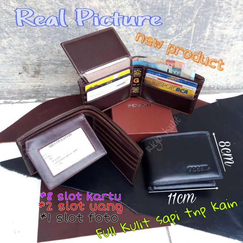Jual Dompet kulit sapi model bifold ABG (100% full kulit sapi tnp kain ...