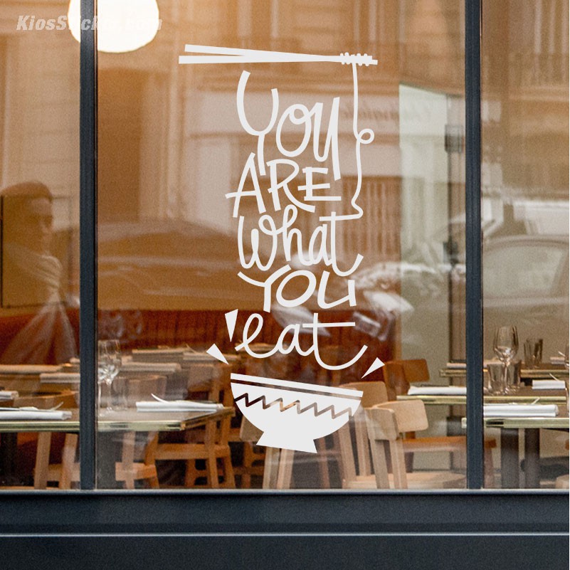 Jual Cutting Stiker Resto QR-13 Sticker Restoran Dinding Kaca Wall ...