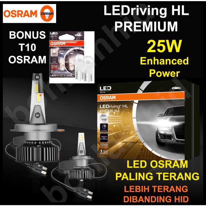 Jual Lampu Mobil Led Osram Ledriving Premium H4 Hi/Lo 25W Bohlam (Putih ...