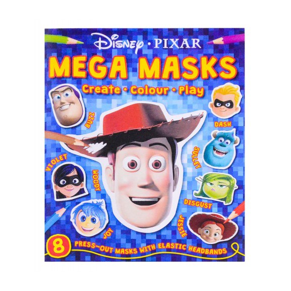 Jual Disney Pixar : Mega Masks - 8 press-out masks with elastic ...