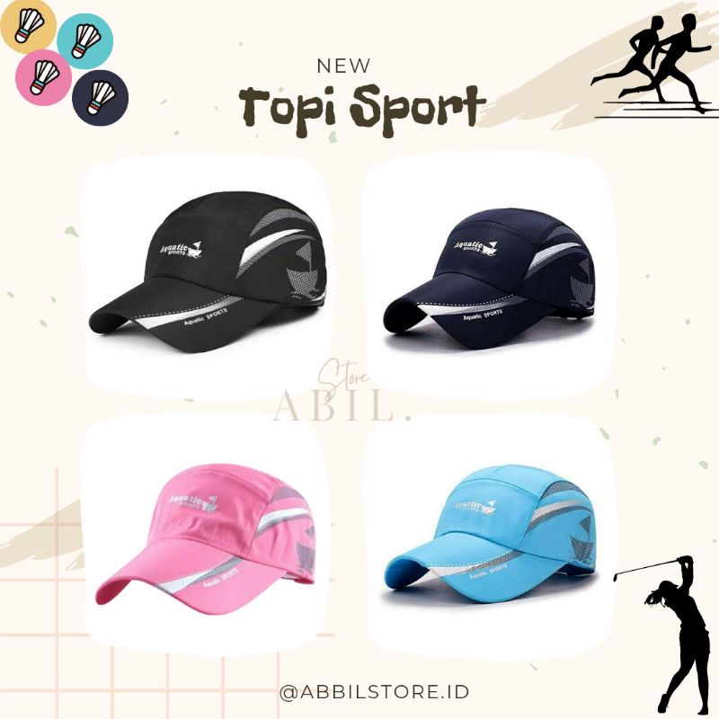 Jual TOPI SPORT AQUATIC / TOPI OLAHRAGA / TOPI BASEBALL PARASUT ...