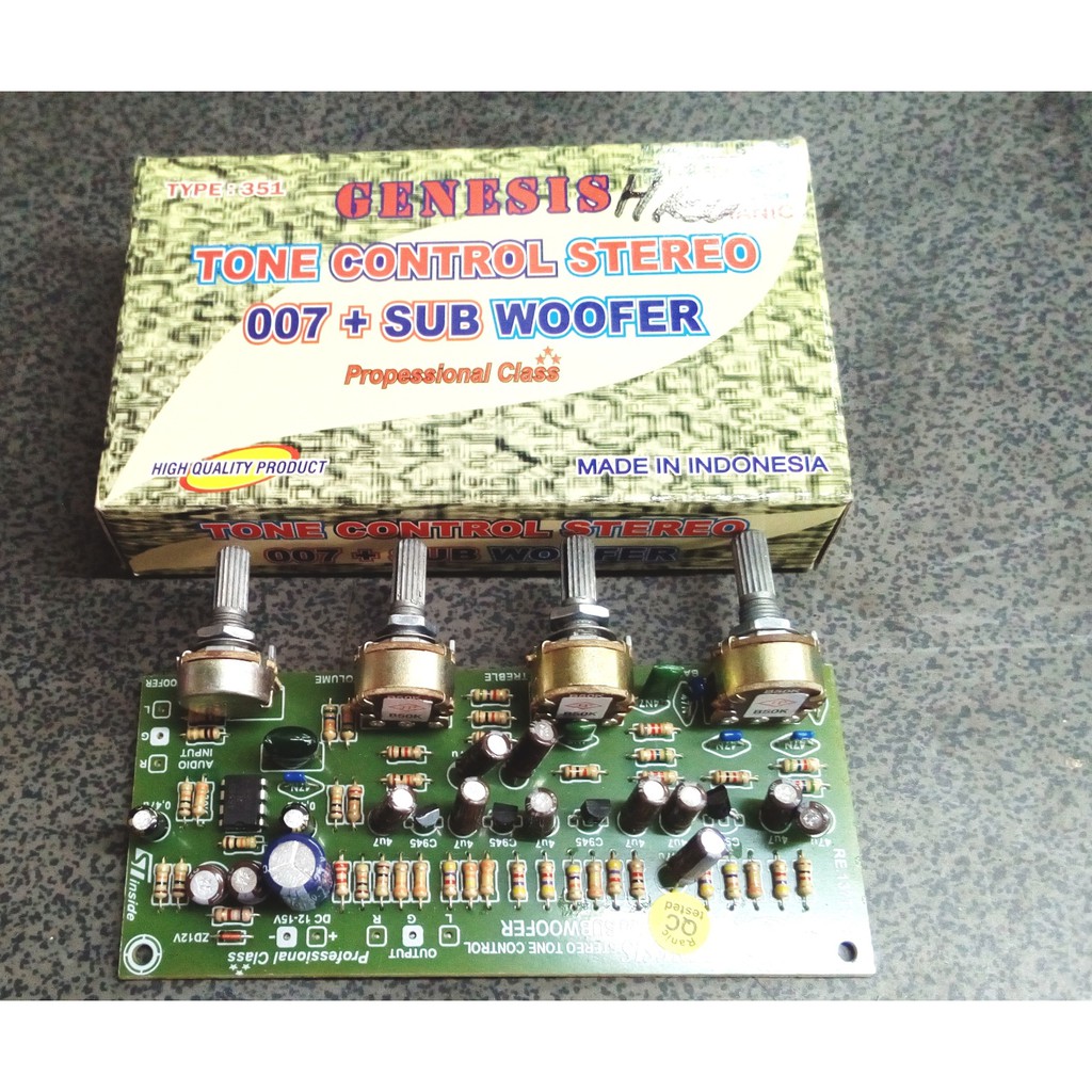 Jual Kit Tone Control Stereo 007 Subwofer GENESIS Tipe351 | Shopee ...