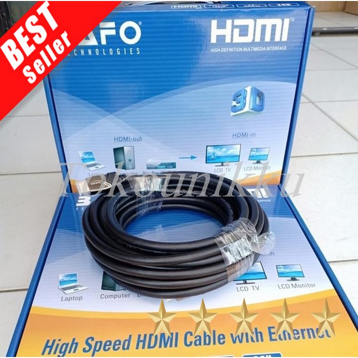 Jual Kabel HDMI Merk BAFO High Quality panjang 10 meter (ORIGINAL BAFO ...