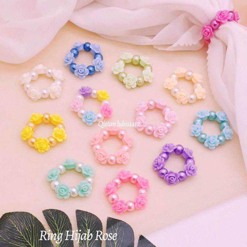 Jual Ring Hijab Rose|Ring Hijab Hand Made|Ring Mempercantik Hijab ...