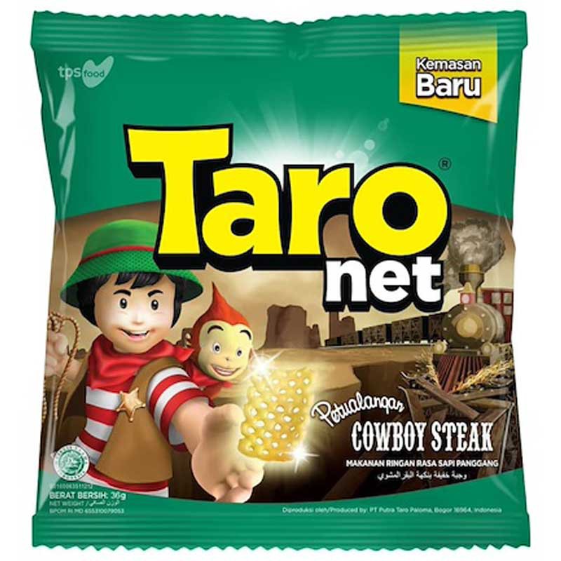 Jual Taro Net Snack Cowboy Steak 36 g | Shopee Indonesia