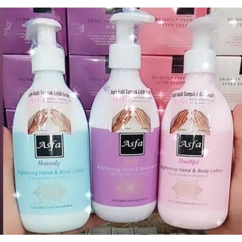 Jual ORIGINAL ASFA BRIGHTENING BODY LOTION 300ML ORIGINAL | Shopee ...