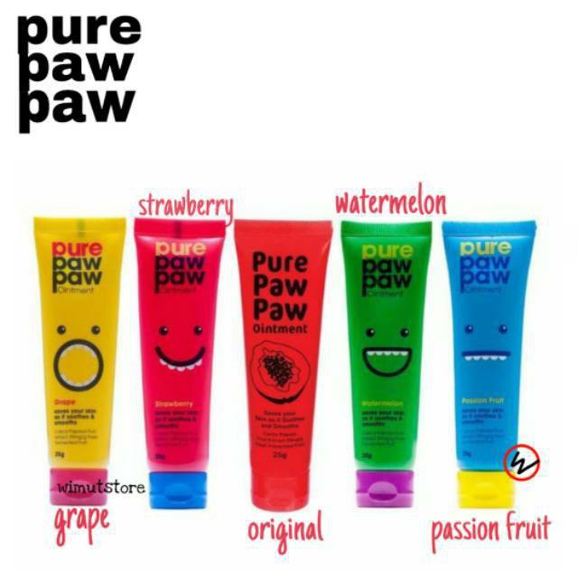 Jual Pure Paw Paw Ointment Lip Balm 100% Original BPOM - 25gr | Shopee ...
