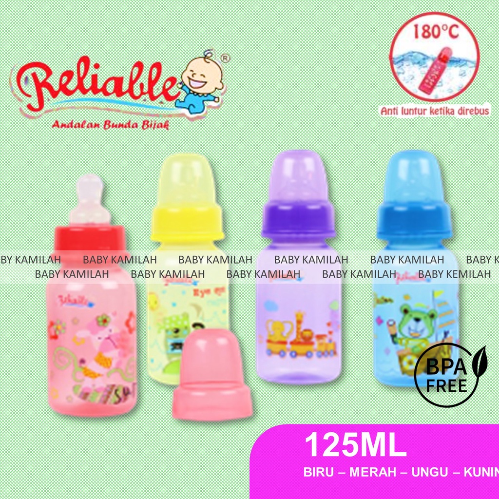 Jual Botol Susu New Born RELIABLE DOT BULAT DOT GEPENG 60 ml 125 ml 240 ...