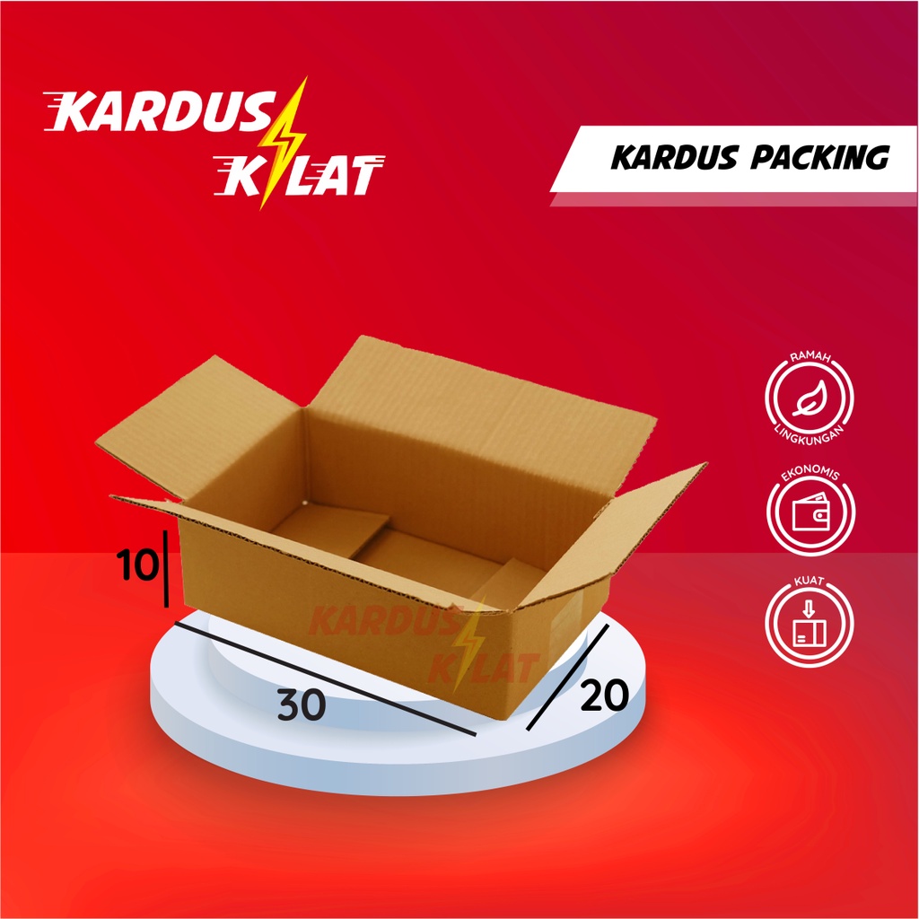Jual Kardus Packing 30x20x10 - Karton Box Dus Kotak Kemasan Packaging ...