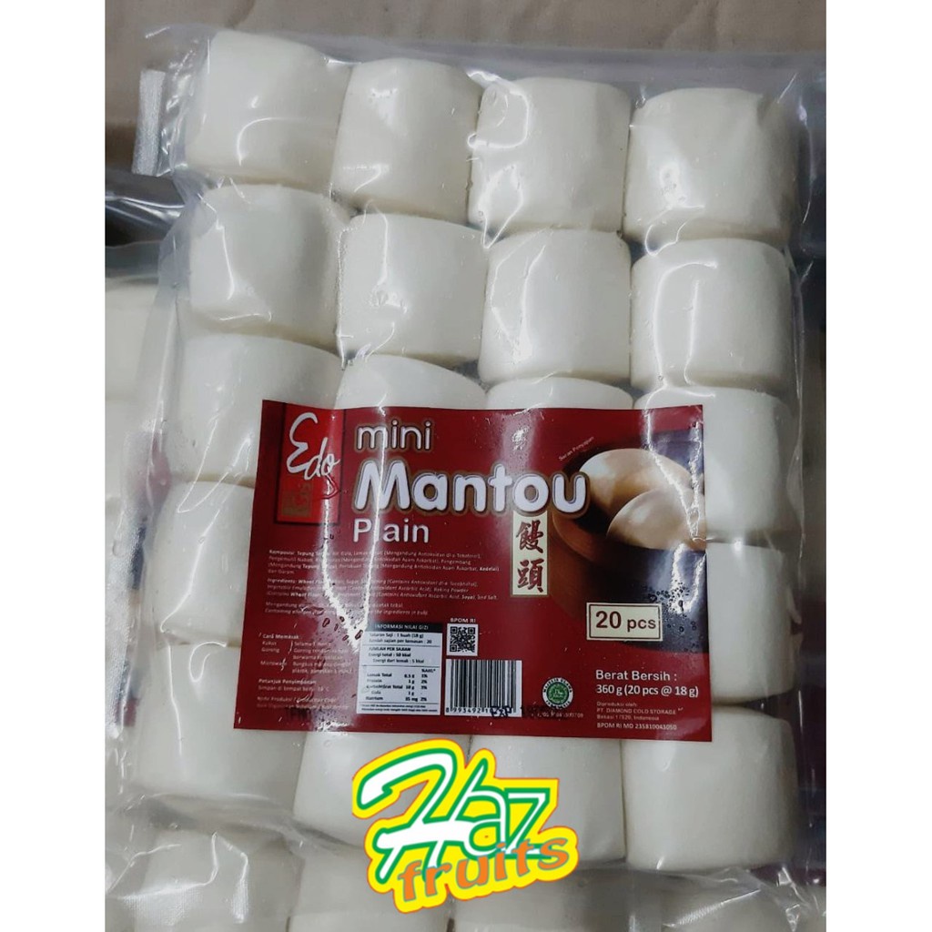 Jual MANTAU EDO MINI MANTAO MANTOU PLAIN ISI 20pcs | Shopee Indonesia