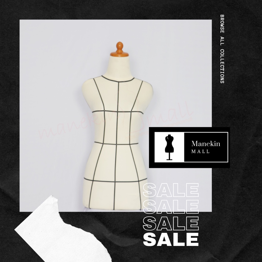 Jual STOK TERBATAS Manekin Wanita DM Kaki Kayu | Dress Making | Manekin ...