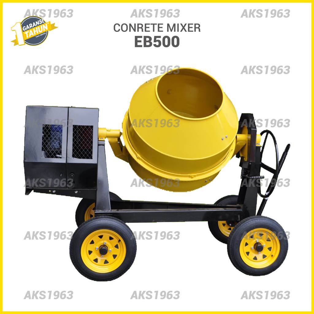 Jual Mesin Pengaduk Semen Molen Semen - Concrete Mixer 500L - EB-500 | Shopee Indonesia