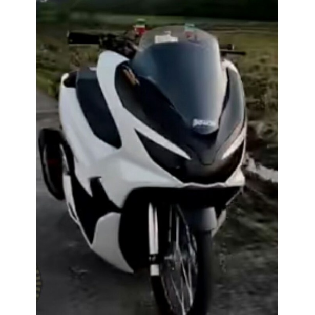 Jual Decal PCX 150 Full Body Putih Polos dof simple sticker variasi ...