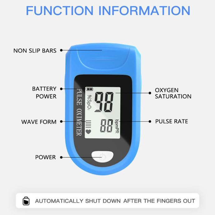 Jual Pulse Oximeter Spo2 Pr Alat Pengukur Kadar Oksigen Dalam Darah ...