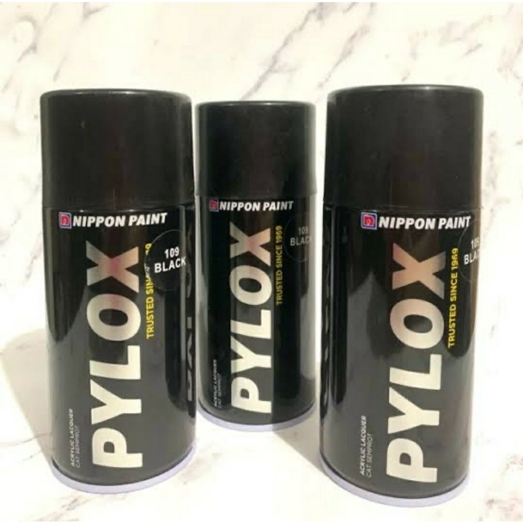 Jual CAT SEMPROT PYLOX PILOX NIPPON PAINT 300cc HITAM PUTIH CLEAR | Shopee Indonesia
