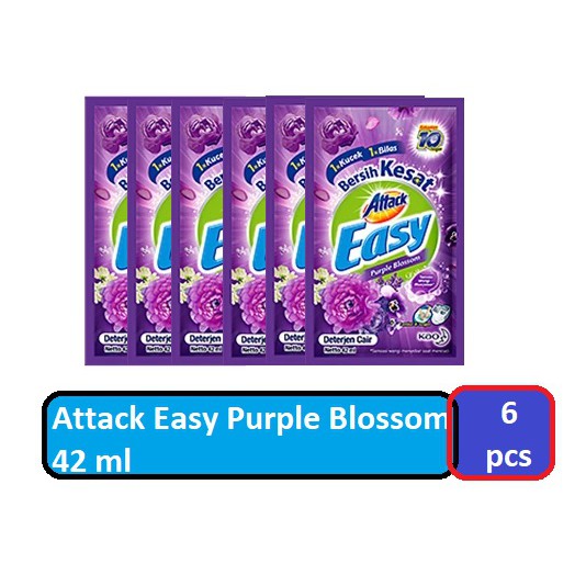 Jual Attack Easy Purple Blossom 42 ml (6pcs) | Shopee Indonesia