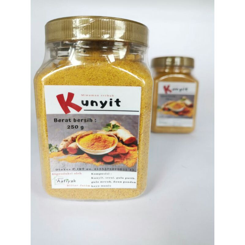Jual MINUMAN JAMU SERBUK KUNYIT 250 GRAM | KENCANA MART | | Shopee ...