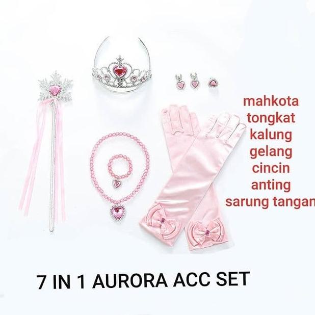 Jual BAJUKIDDIE AURORA ACCESORIES SET mainan anak tiara tongkat princess | Shopee Indonesia