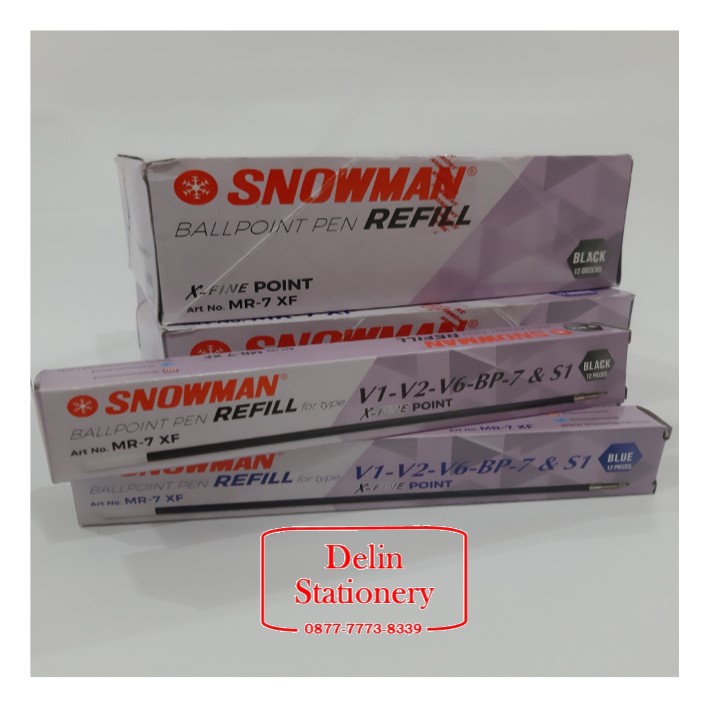 Jual Snowman Refill X-Fine / Isi ulang Pulpen Bisa untuk Standard AE7 ...