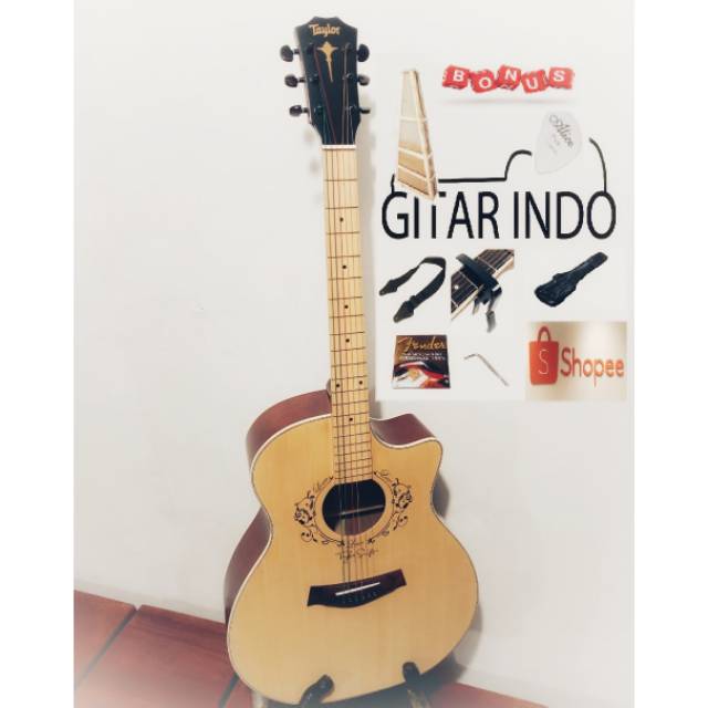 Jual Gitar akustik Taylor Swift custom | Shopee Indonesia