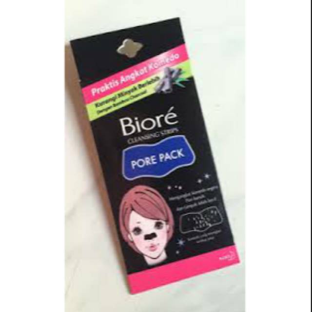 Jual Biore pore pack black perawatan wajah ( 4 pcs ) | Shopee Indonesia
