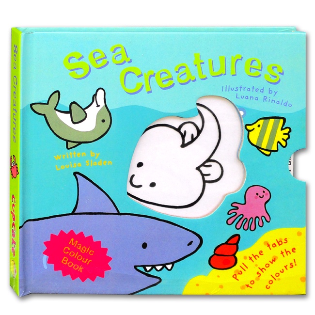 Jual Sea Creatures A Magic Colour Book (Pull the Tabs to Show the ...