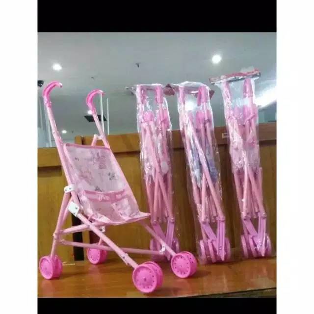 Jual Mainan stroller bayi atau dorongan boneka bayi bahan plastik dan ...
