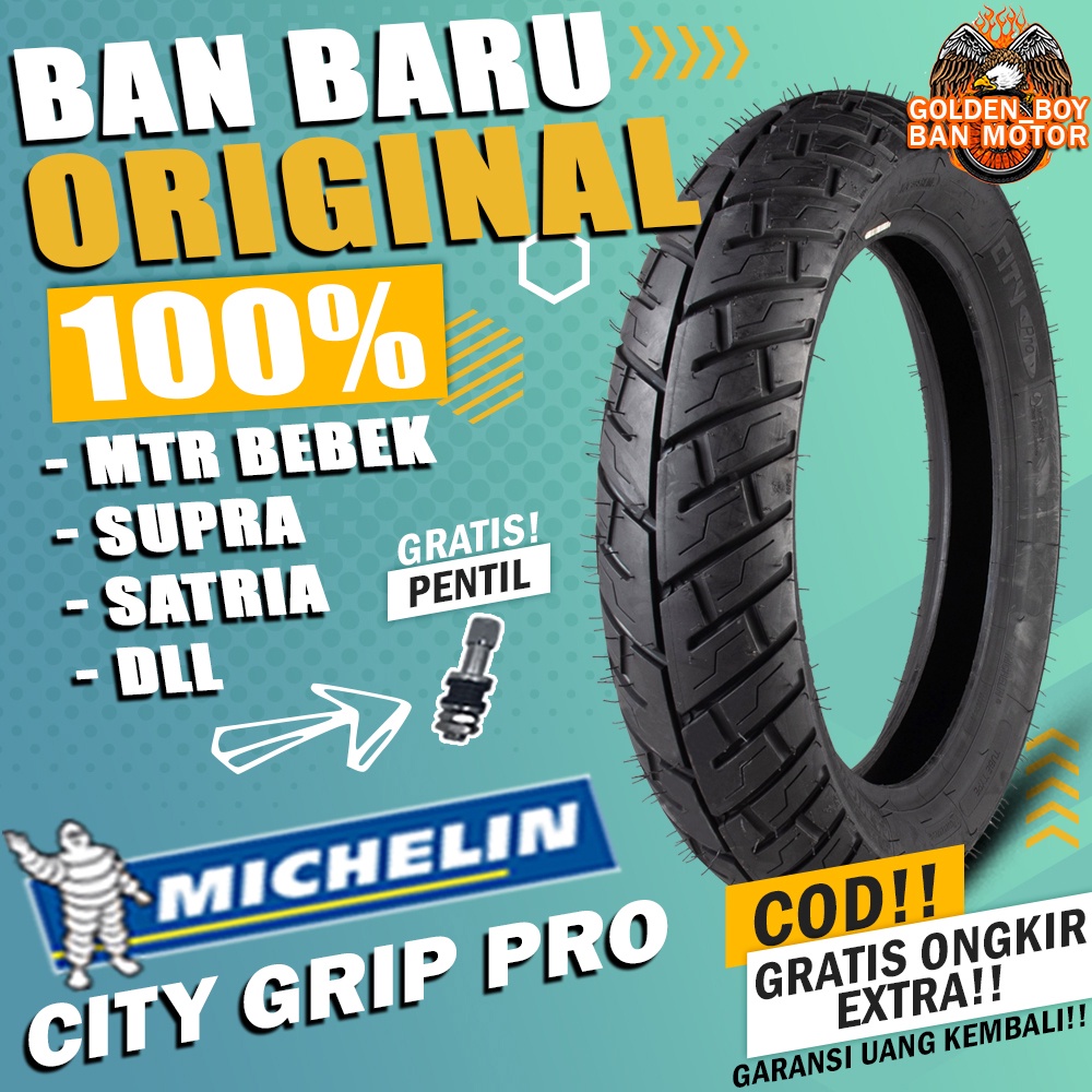 Jual ban motor tubles michelin city grip pro ring 17 tubles sepasang ...