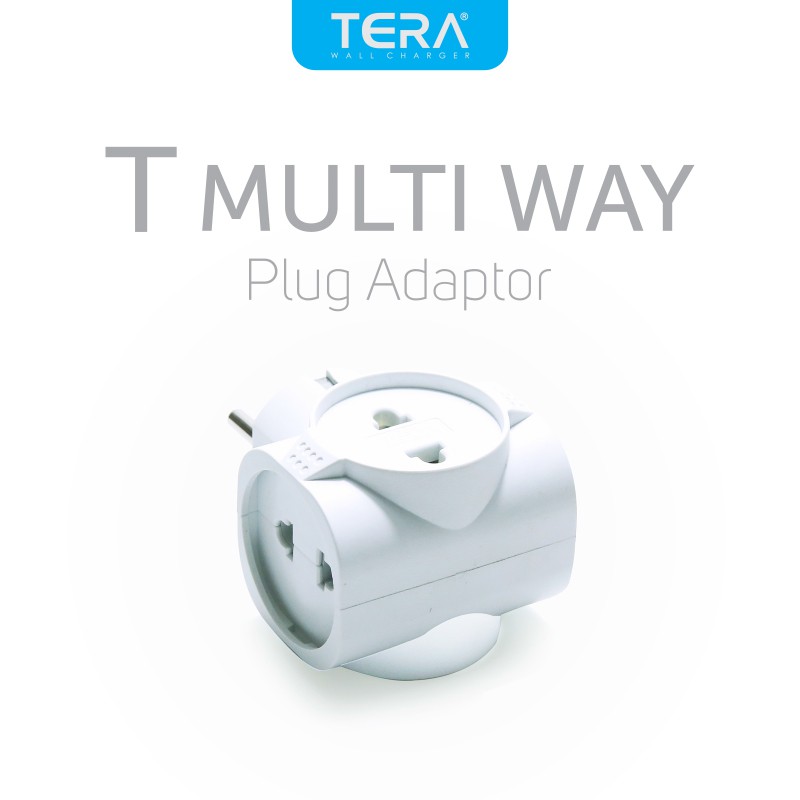 Jual TERA Steker T Multi Way Plug Adaptor - 4 Ways Socket | Shopee ...