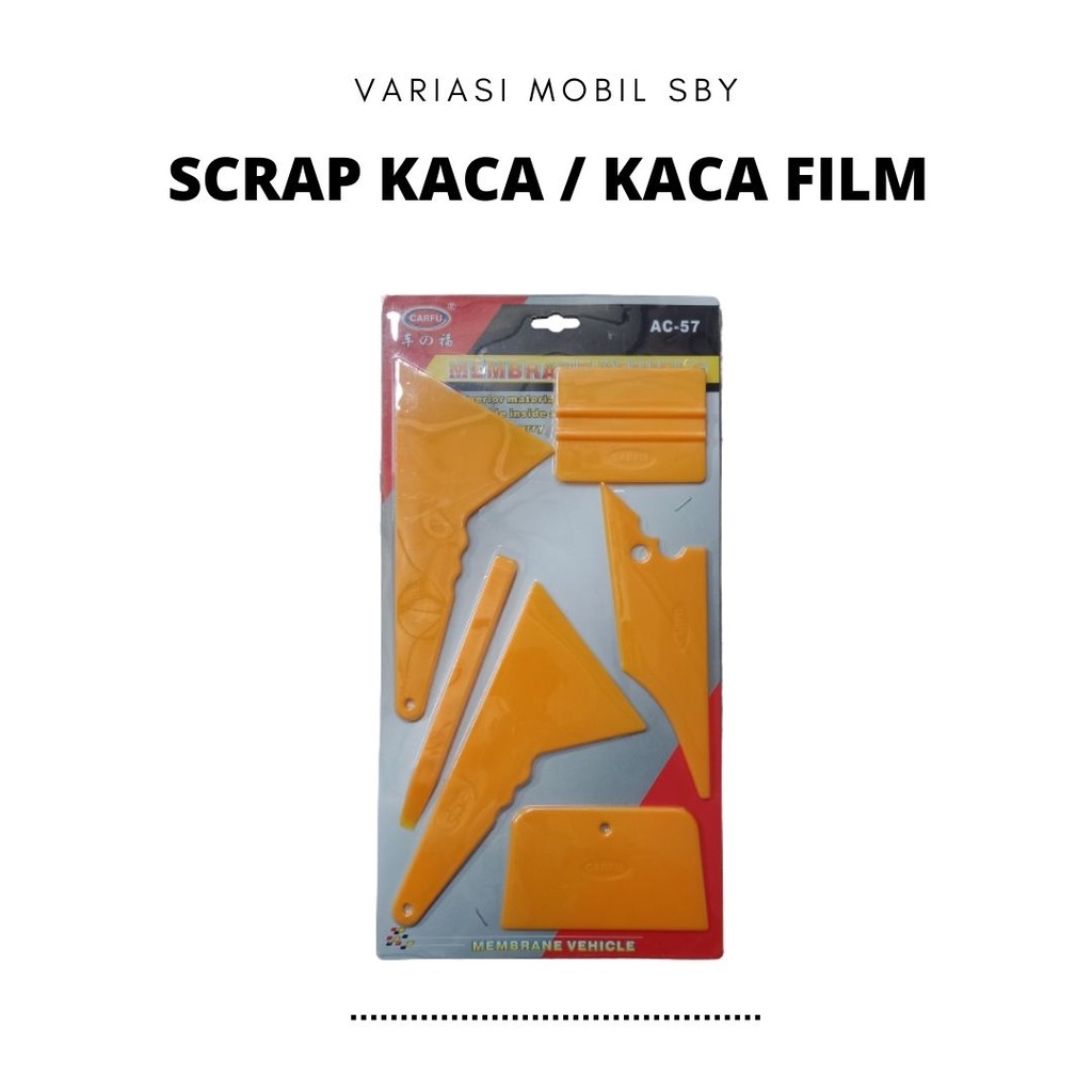 Jual rakel scrapper alat bantu pasang stiker kaca film isi 6 scrap kaca ...
