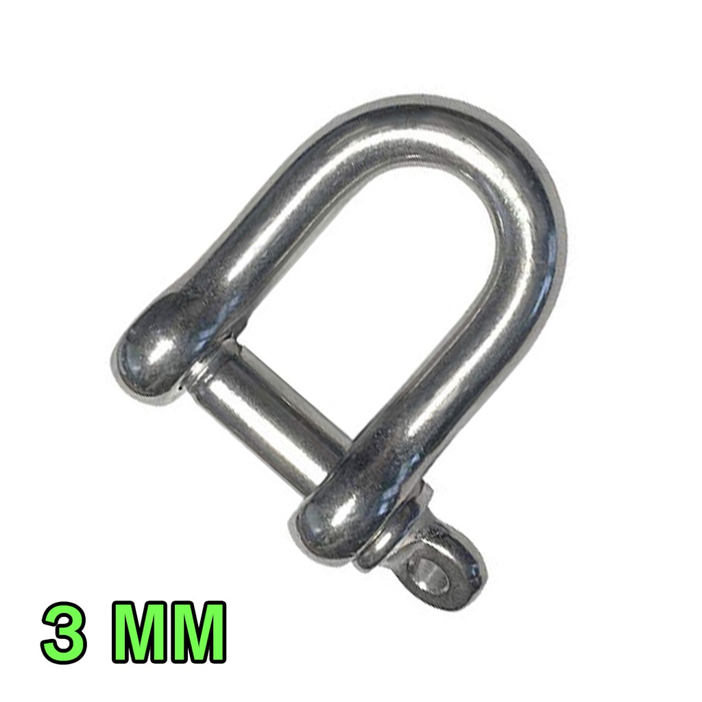 Jual Segel D 3mm SS304 Shackle D 3mm Stainless Steel Sekel D 3mm D ...