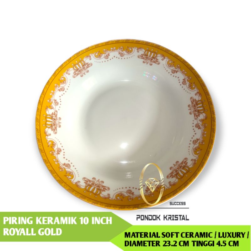 Jual Piring Makan Keramik 10 Inch ROYALL GOLD HOTEL | Shopee Indonesia