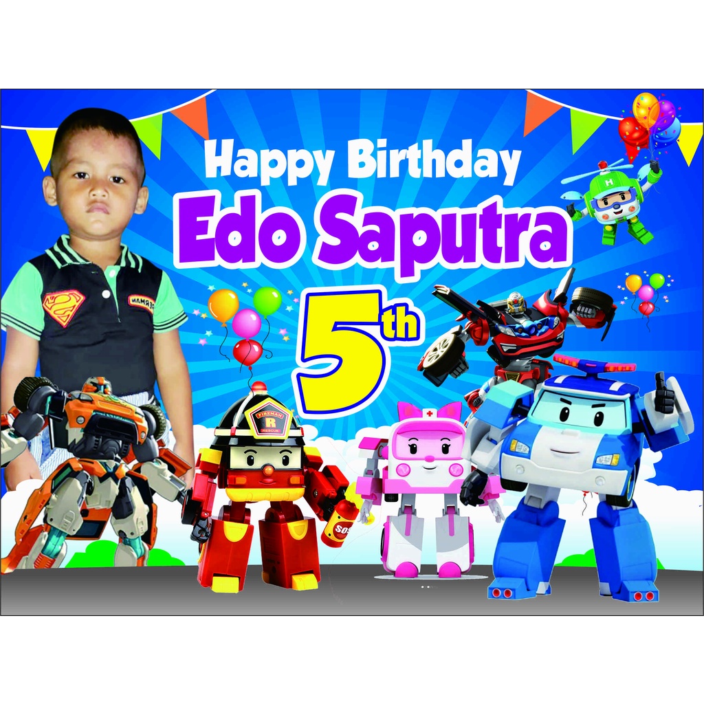 Jual Banner Ulang Tahun Anak, Banner Ultah Anak, Backdrop Ultah Anak ...