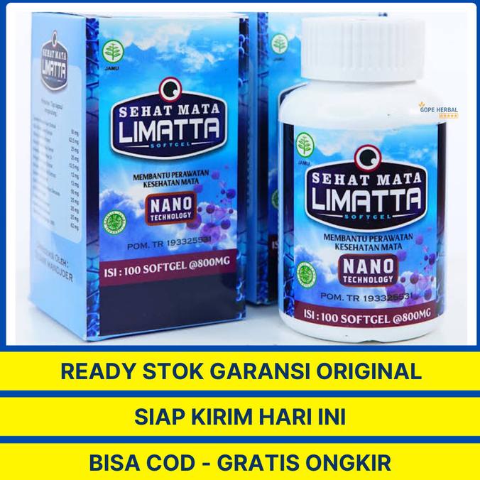Jual OBAT MATA TERBAIK Limmata Sehat Mata Softgel Asli Original Obat ...