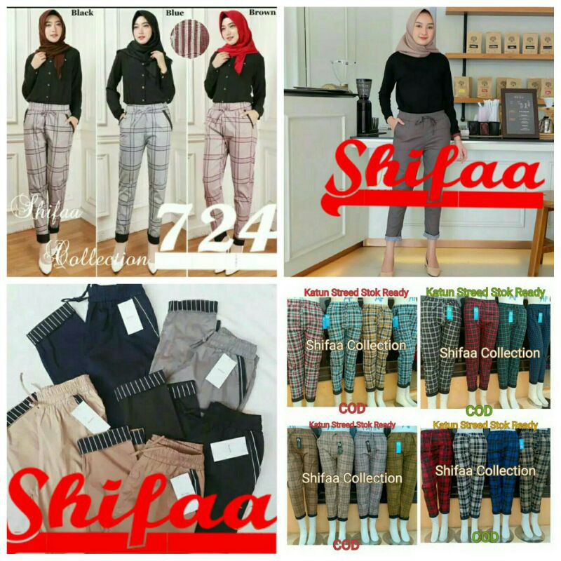 Jual Celana Luna Stik Balik Katun Streach Kotak (BB 45-60 Kg / All Size ...