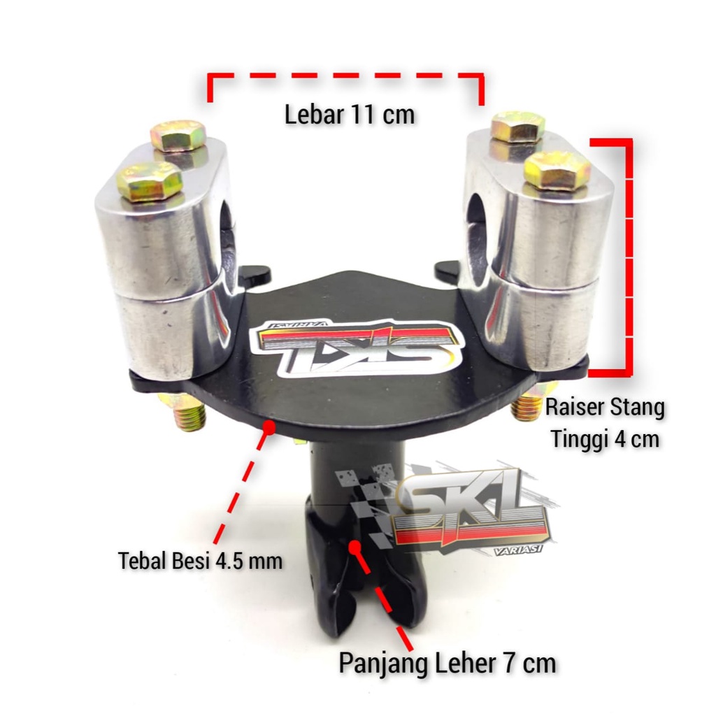 Jual Adaptor Stang Racing Dudukan Stang Matic Bebek Universal Honda ...
