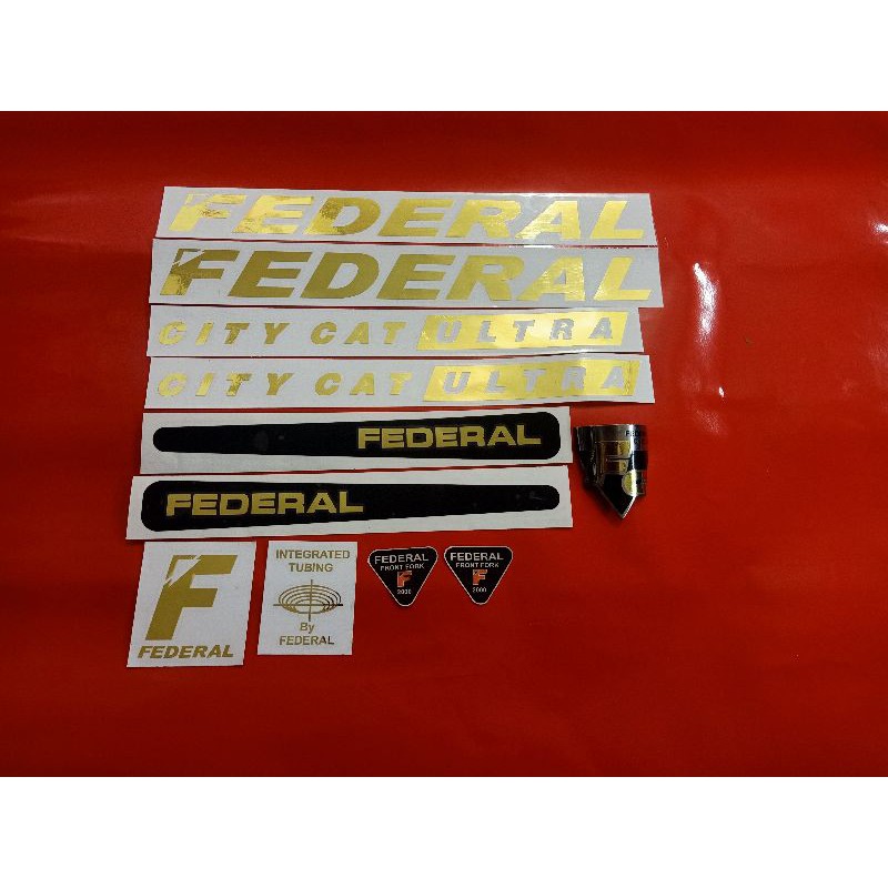 Jual stiker dan emblem sepeda federal citycat ultra gold dan silver ...