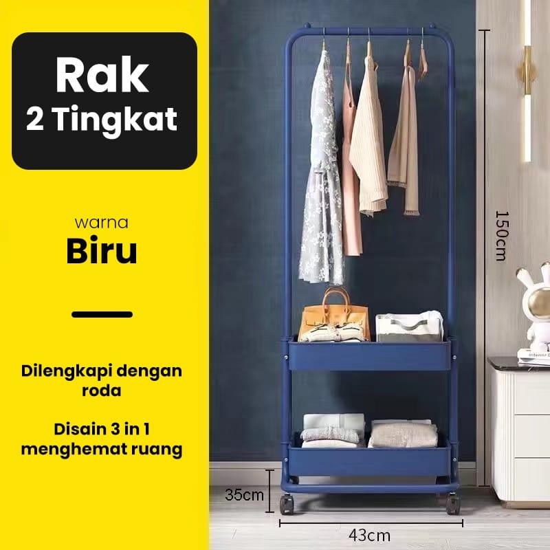 Jual GROSIR | ALEXA RACK - RAK GANTUNGAN BAJU / RAK DORONG SERBAGUNA ...