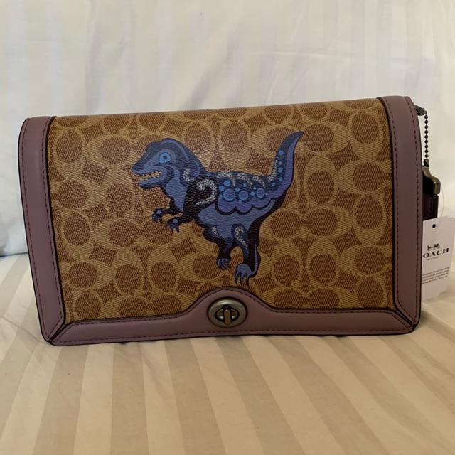 Jual Coach Riley In Signature Canvas With Rexy | Shopee Indonesia