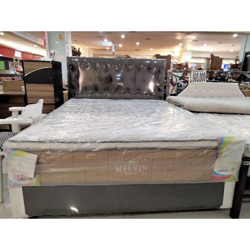 Jual Springbed Mewah Spinno Ecoland Melvin Kasur Saja Ukuran 120 160 180 200 Bed Set Divan Busa ...