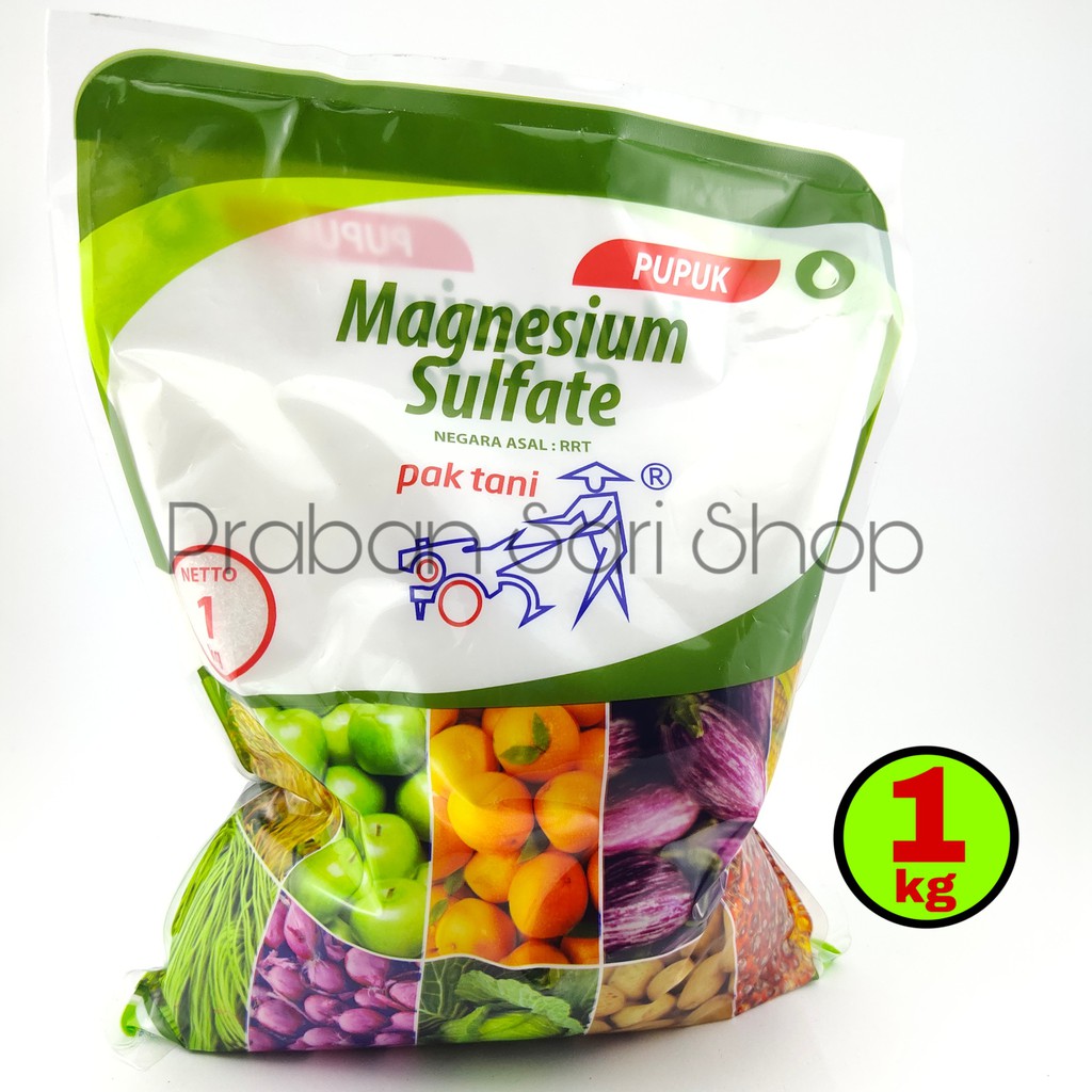 Jual PUPUK MAGNESIUM SULFATE PAK TANI MGO KEMASAN PABRIK 1 KG | Shopee ...