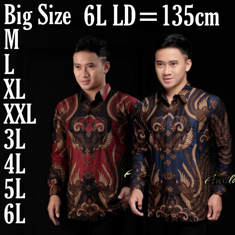 Jual Batik pria Jumbo BIG SIZE XXL XXXL | Batik Jumbo | Kemeja Atasan ...